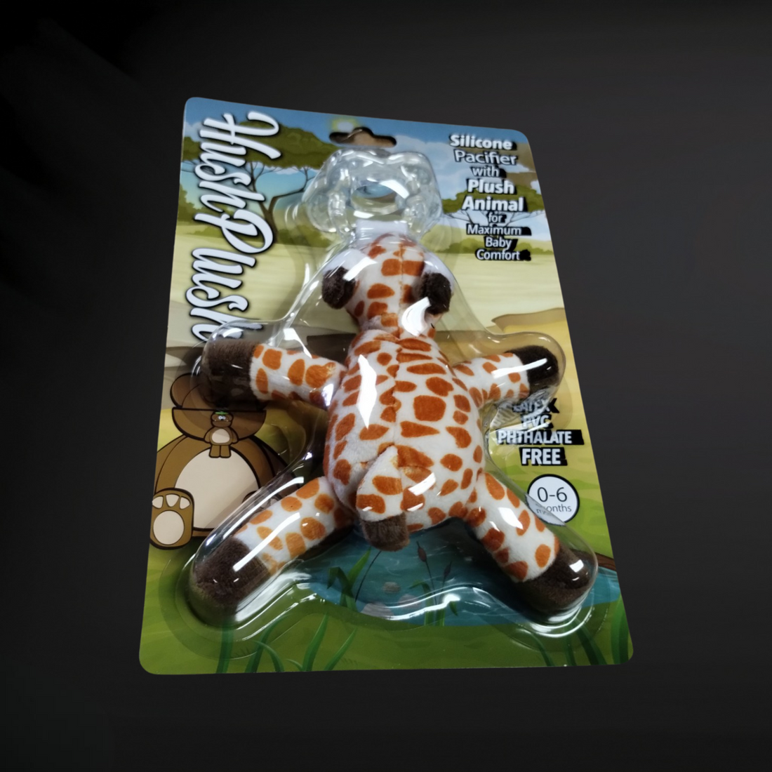 Hush Plush Silicone Pacifier with Adorable Animal Toy Attachment | Com ...