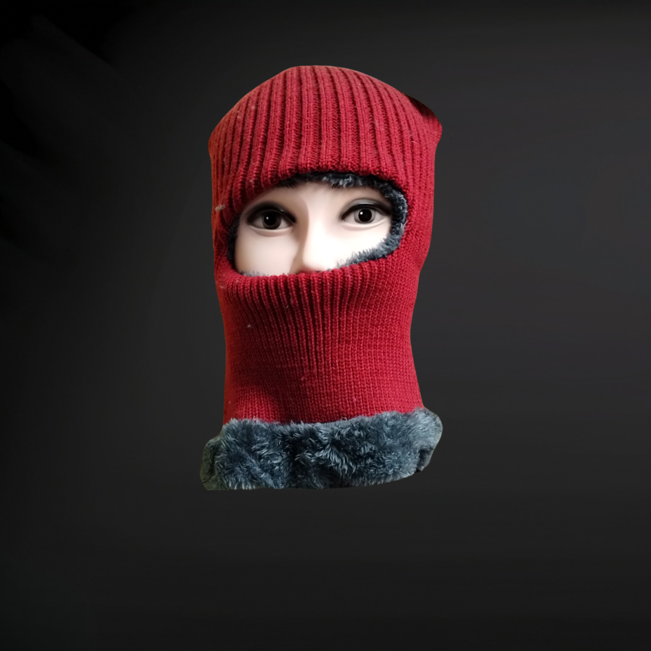 Red Balaclava Beanie Mask Ski Mask with Plush Interior | Ultimate Cold ...